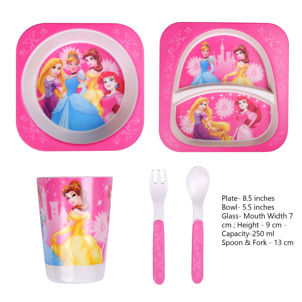 Disney Princess Bamboo Kids Dinner /Feeding Set of 5 – The Bamboo Co